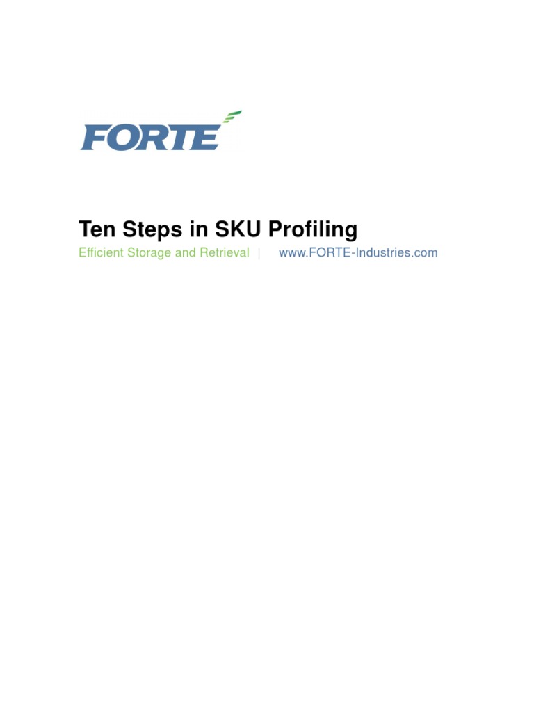 Ten Steps for Effective SKU Profiling | PDF | Warehouse | Enterprise ...