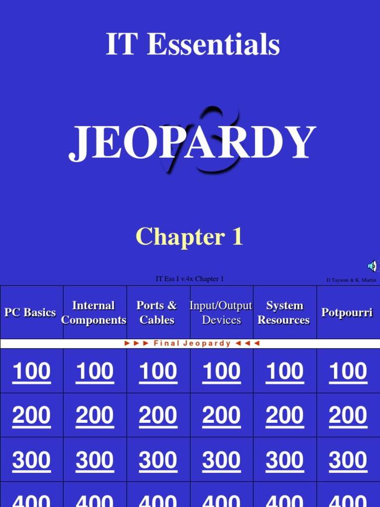 IT Essentials - Jeopardy Game Chapter 1 | PDF | Random Access Memory ...