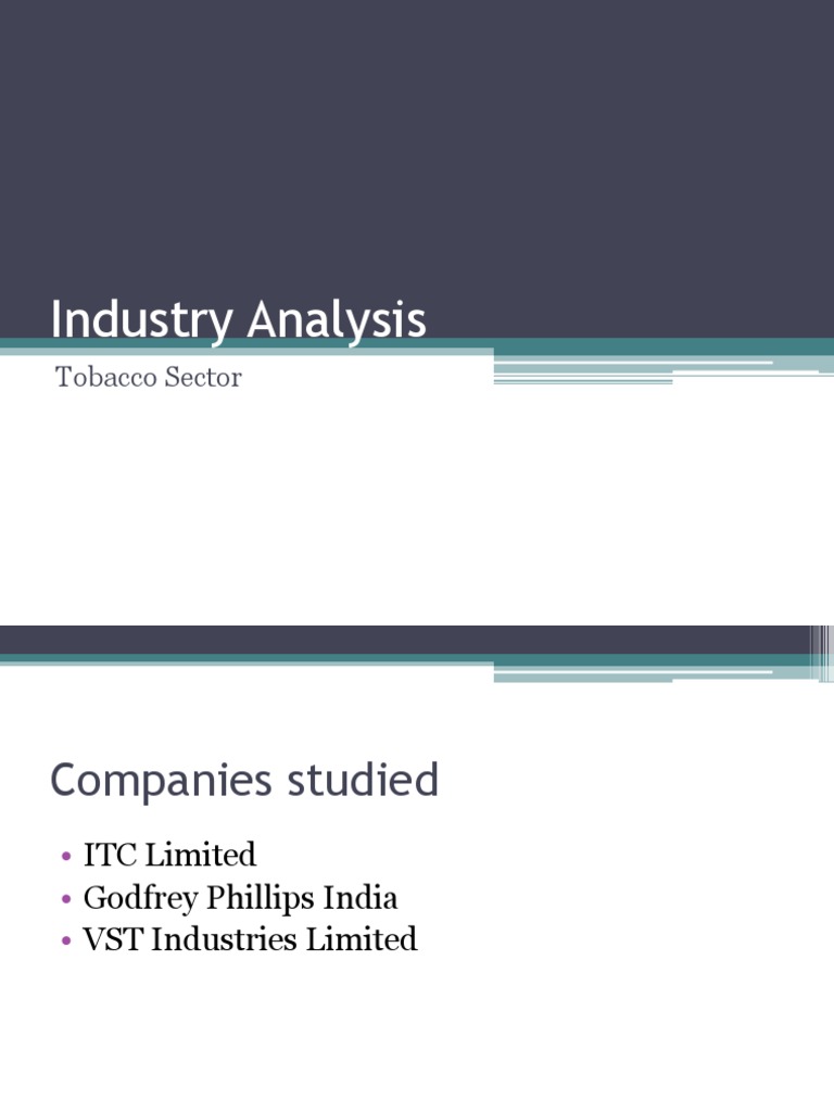 Analysis of the Tobacco Sector in India: A Focus on Leading Cigarette ...