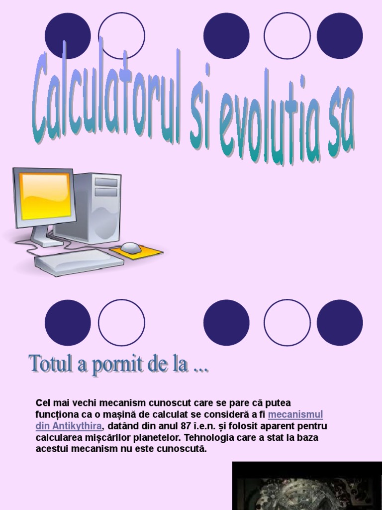 Evolutia Calculatorului | PDF