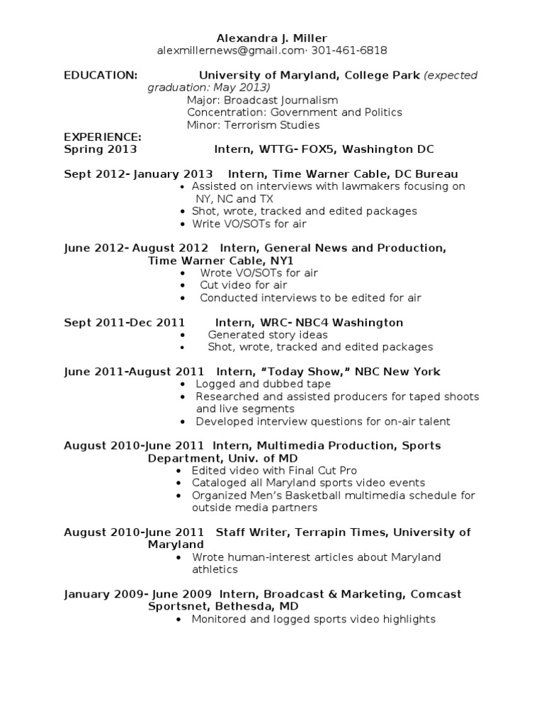 Alex Miller: Scripps News Profile | PDF | Career & Growth | Computers