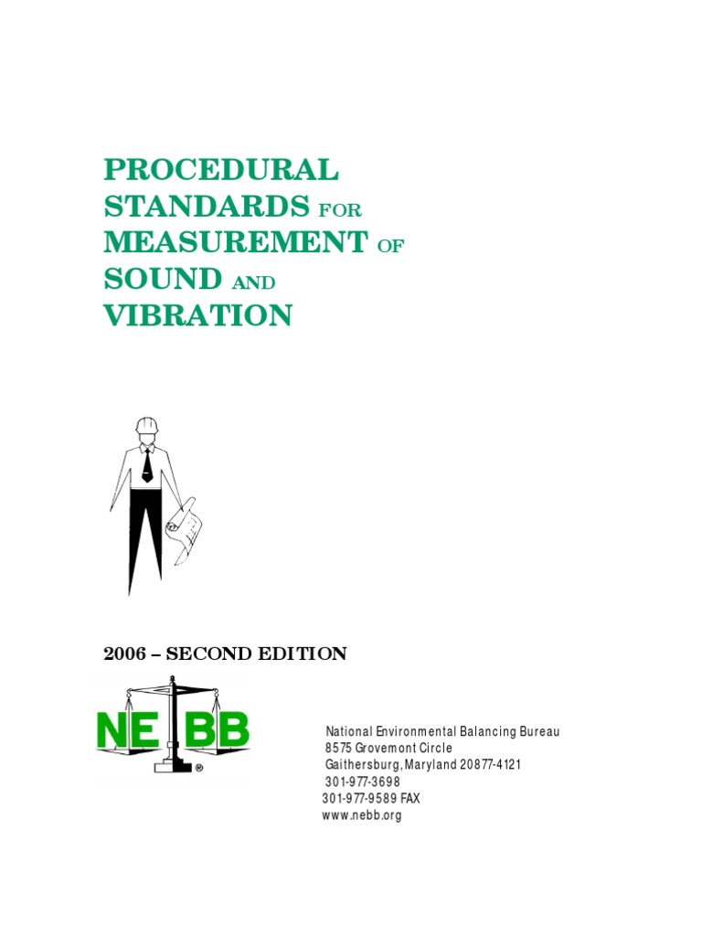 NEBB Sound Vibration Measurment | PDF | Decibel | Calibration