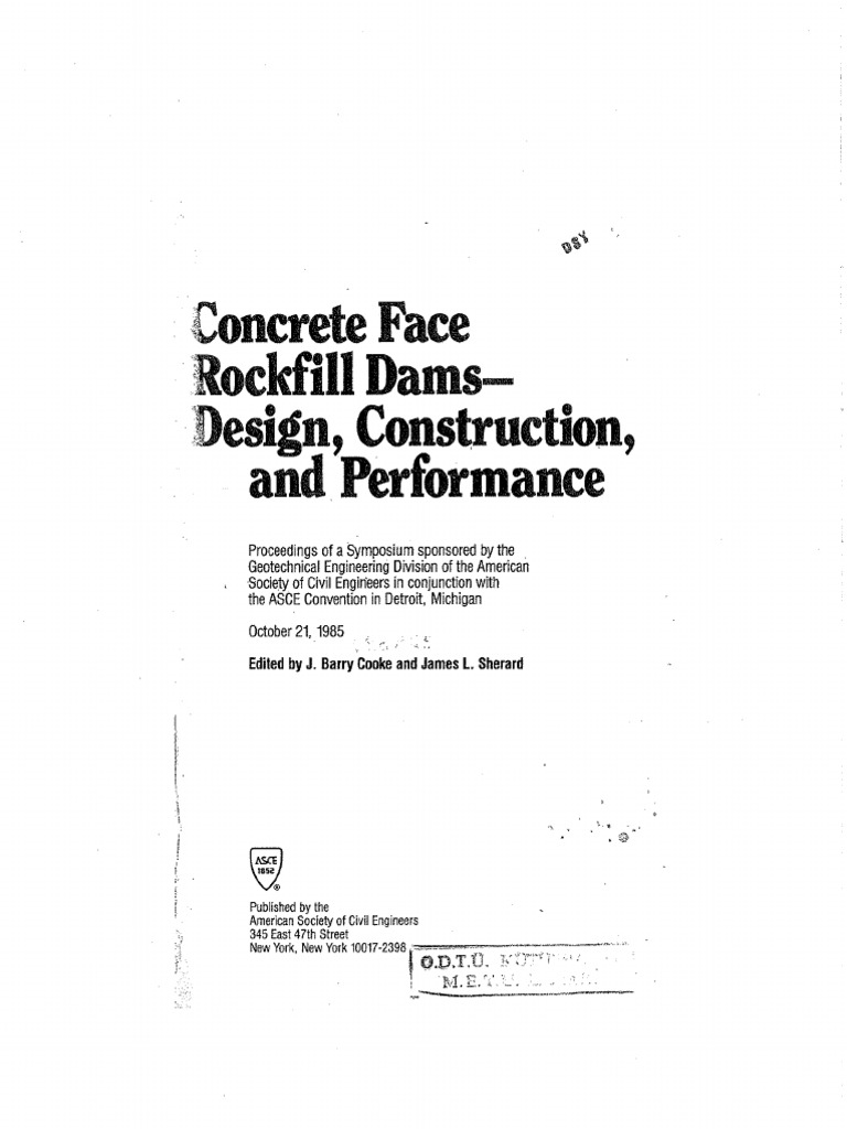 Concrete Face Dam | PDF
