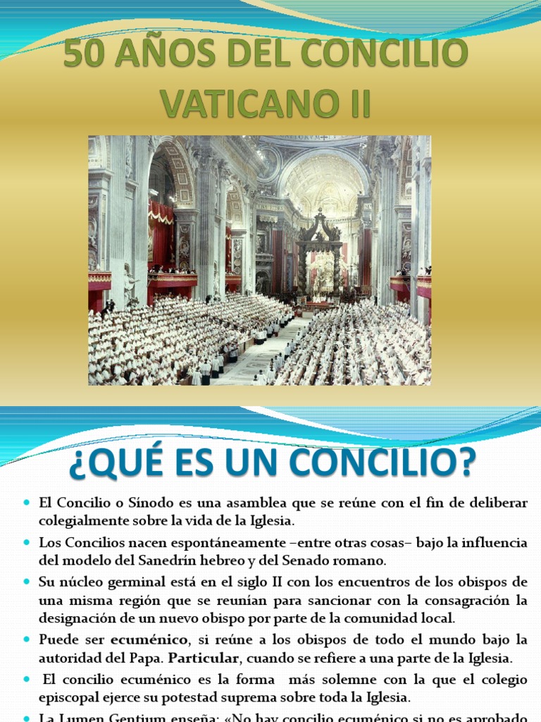 50 AÑOS DEL CONCILIO VATICANO II | Concilio Vaticano II | Iglesia Católica