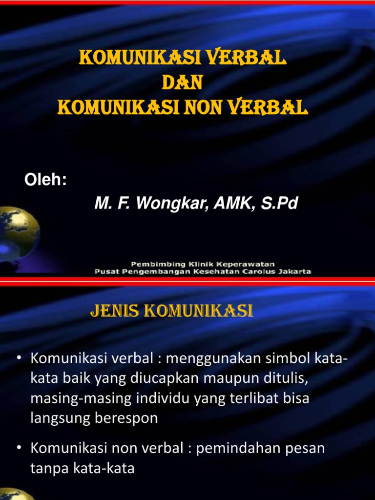 Kom - Verbal Dan Non Verbal | PDF