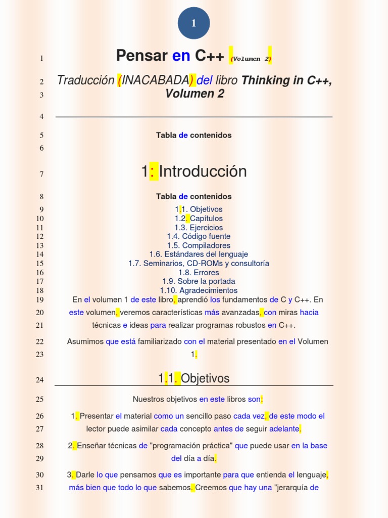Pensar en C++ (Volumen 2) | PDF | C ++ | Compilador