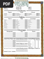 VTM V5 Sheets | PDF