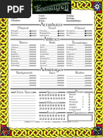 VTM V5 Character Sheet Template | PDF
