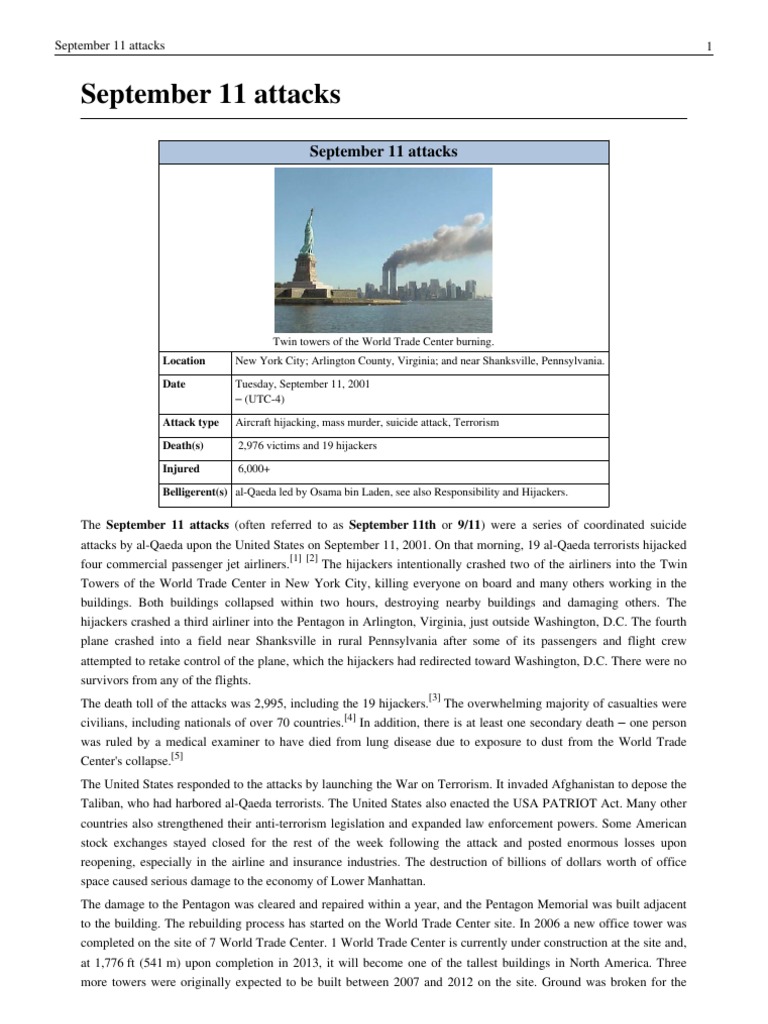 Significance of 9/11 Plane Selections | PDF | September 11 Attacks ...
