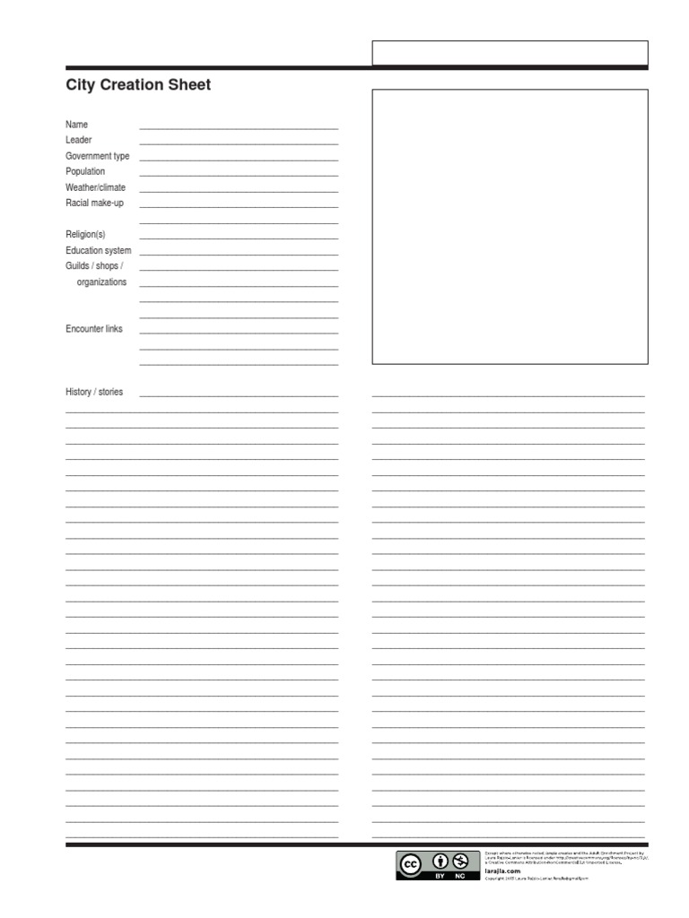 DnD City Creation Template | PDF