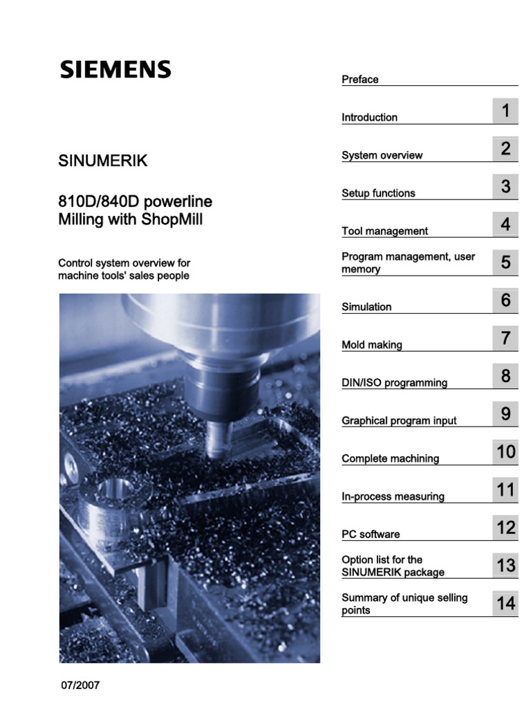 Siemens | PDF | Numerical Control | Machining