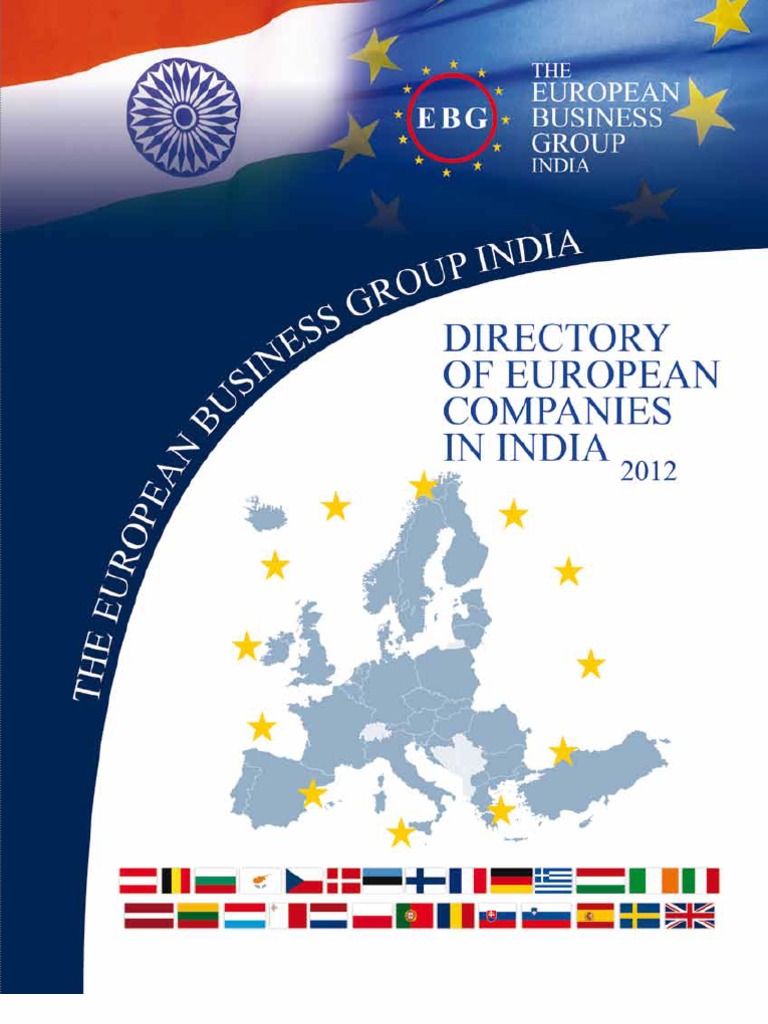 EBG Directory of European Companies in India | PDF | Foreign Direct ...