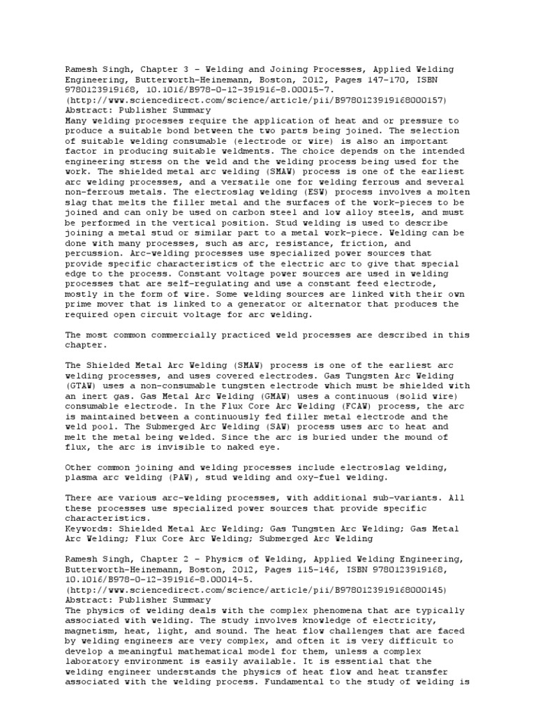 Abstracts About Welding | PDF | Welding | Construction