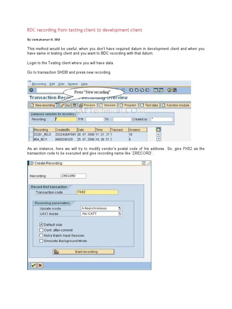 BDC Recording From Testing Client To Development Client | PDF | Server ...