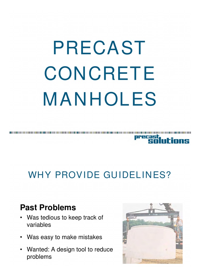 Manhole Presentation | Precast Concrete | Sanitary Sewer
