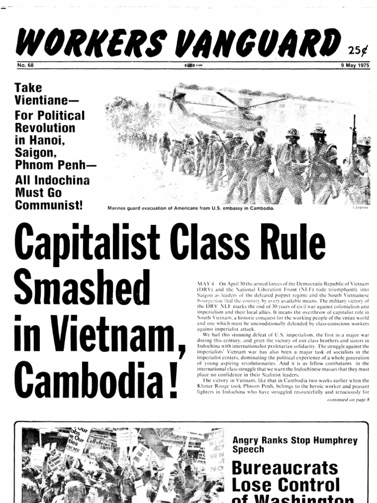 Workers Vanguard No 68 - 9 May 1975 | PDF | Ku Klux Klan | Socialism