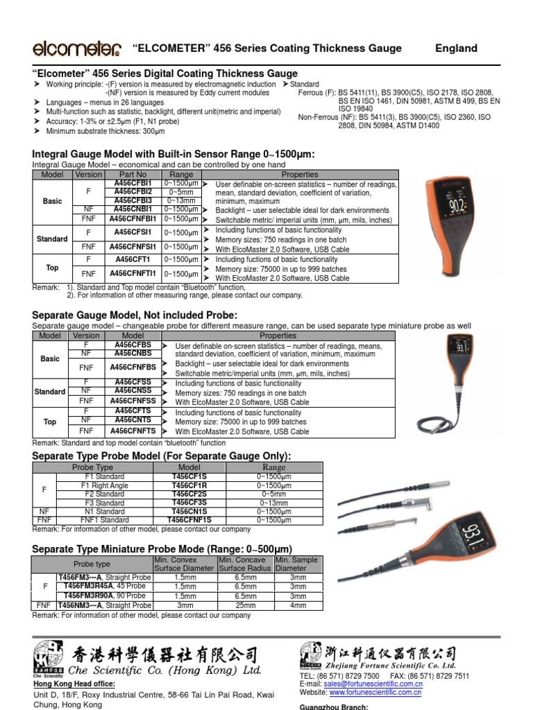 Elcometer | PDF | Battery (Electricity) | Nature