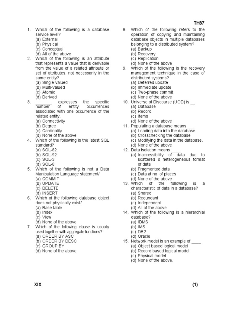 DBMS | PDF | Sql | Databases