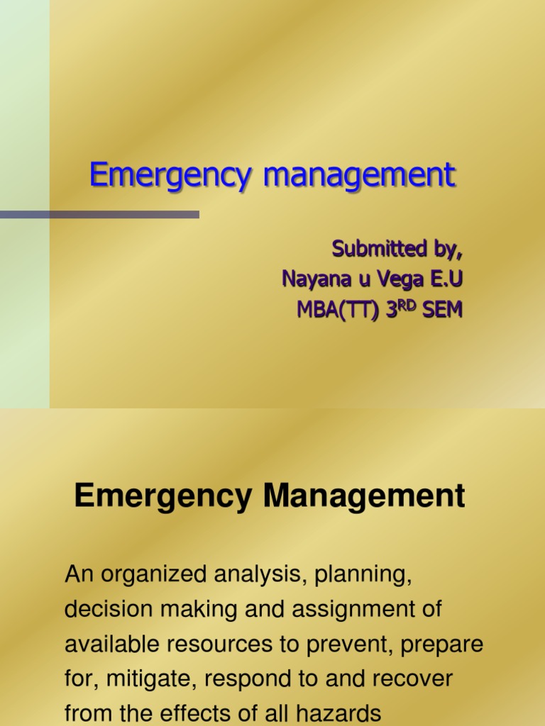 Emergency Management | PDF | Emergency Management | Emergency