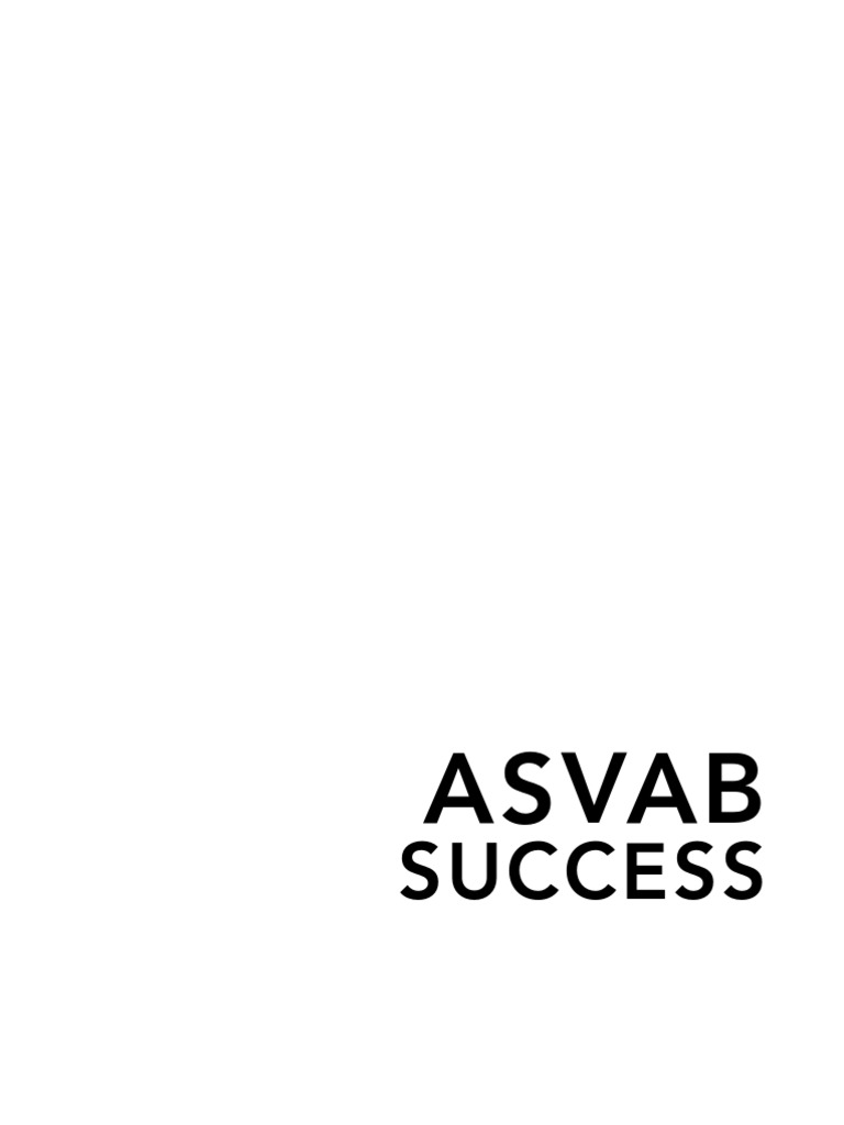 ASVAB | Download Free PDF | Armed Services Vocational Aptitude Battery ...