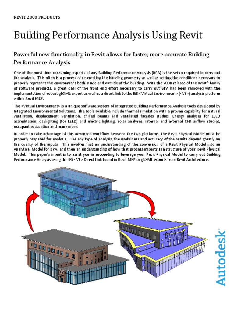 building performance analysis using revit | Autodesk | Autodesk Revit