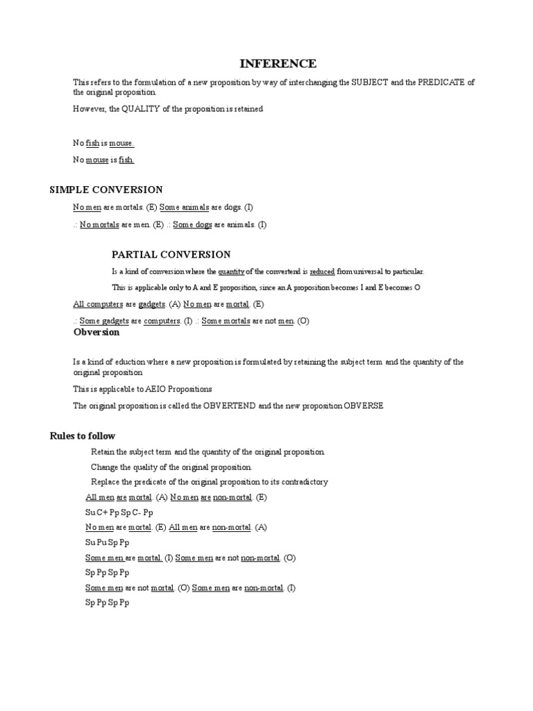 Reasoning and Inference | PDF | Logical Truth | Proposition