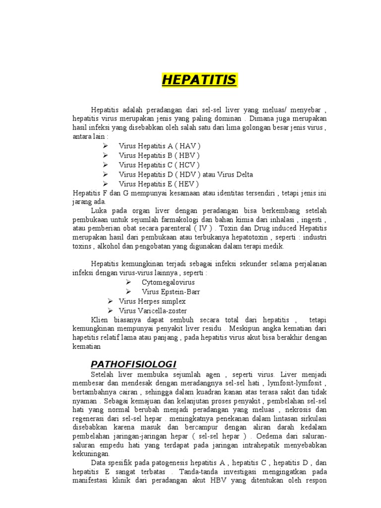 LP Hepatitis | PDF