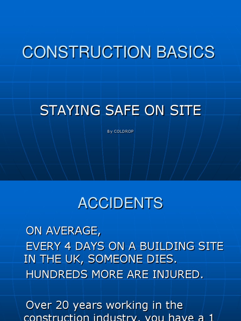 Construction Basics: Staying Safe On Site | PDF | Business | Science ...