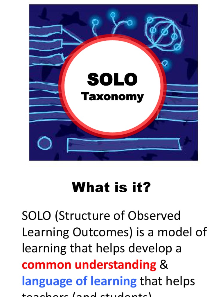 Solo Taxonomy Explained | PDF