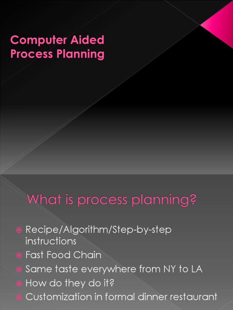 Computer Aided Process Planning (CAPP) | PDF | Computer Aided Design ...