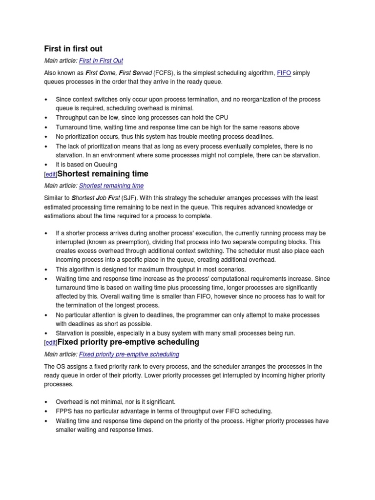 FCFS | Download Free PDF | Scheduling (Computing) | Computer Engineering