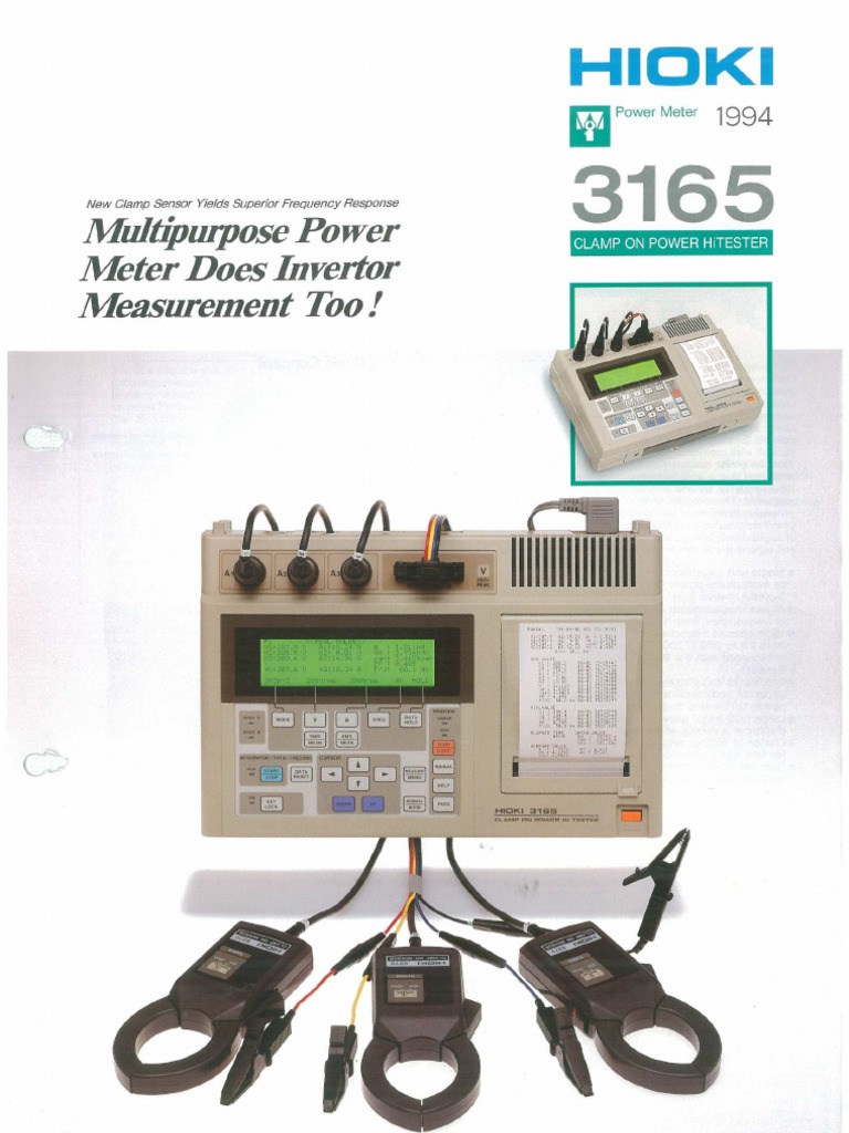 HIOKI 3165 Manual | PDF