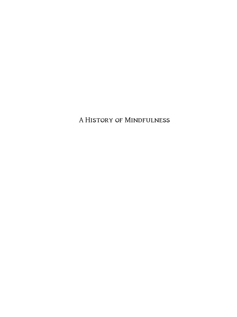 A History of Mindfulness | PDF