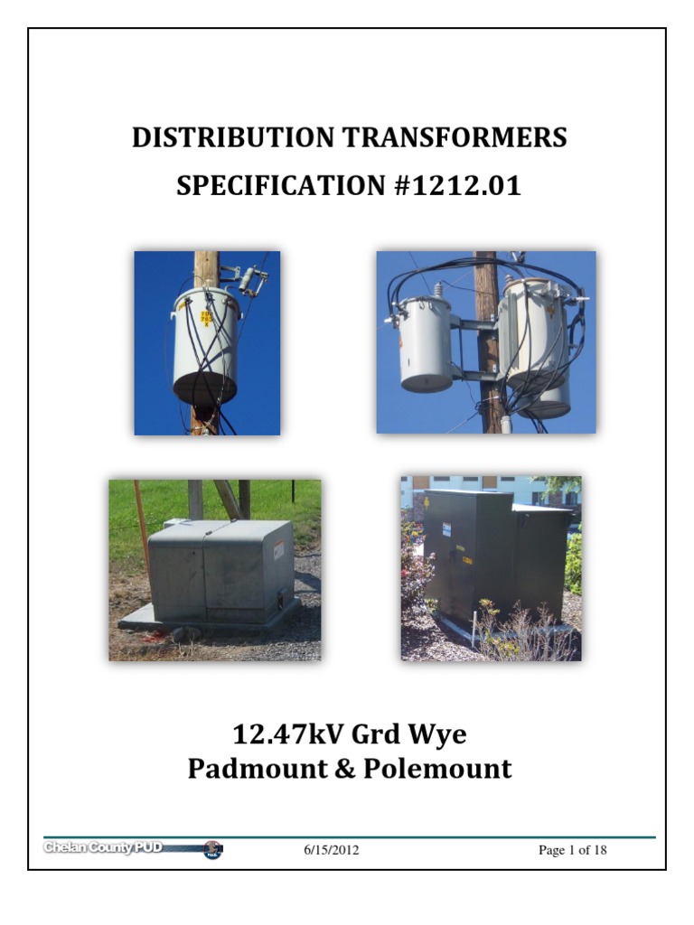 Padmount & Overhead Distribution Transformers | PDF | Transformer ...