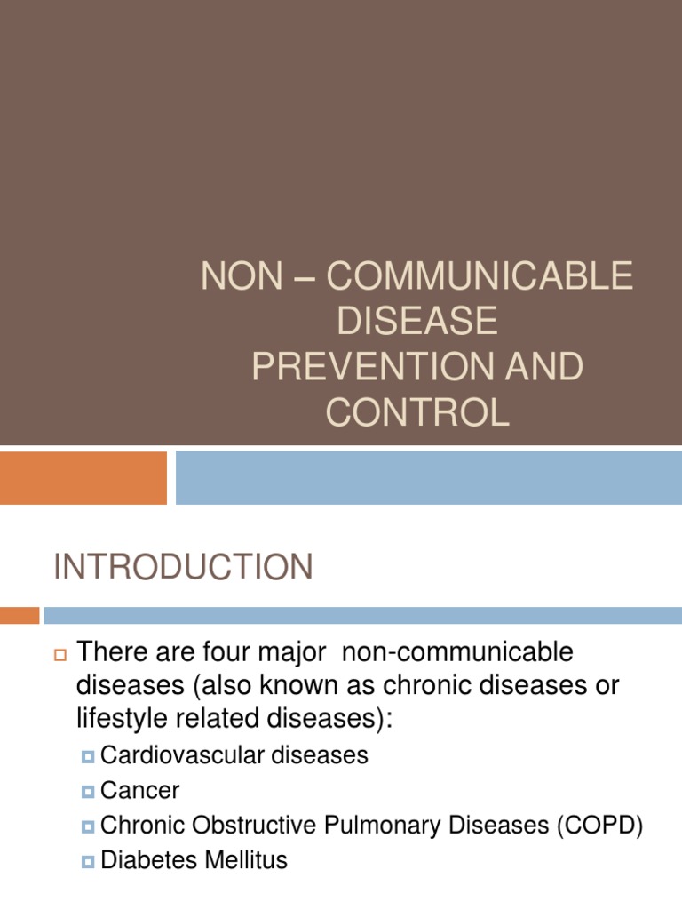 Non Communicable Disease Prevention and Control | PDF | Hypertension ...