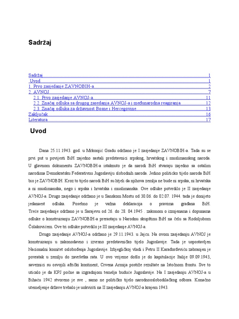 Avnoj | PDF