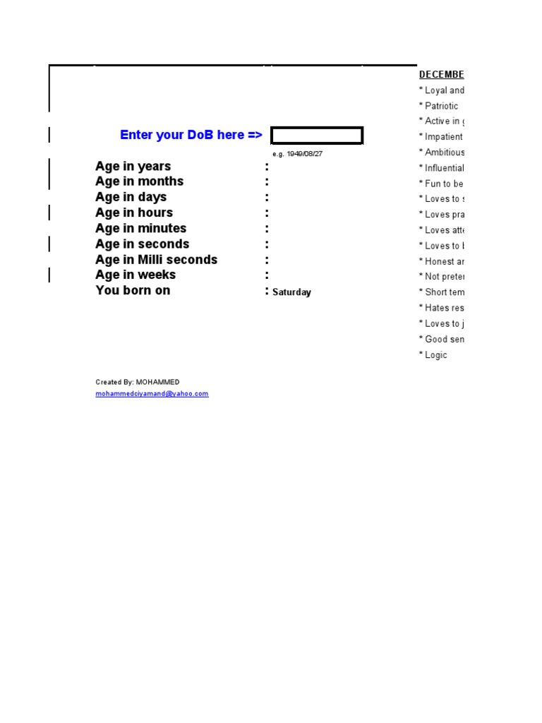 Just Enter Your Birthday | PDF