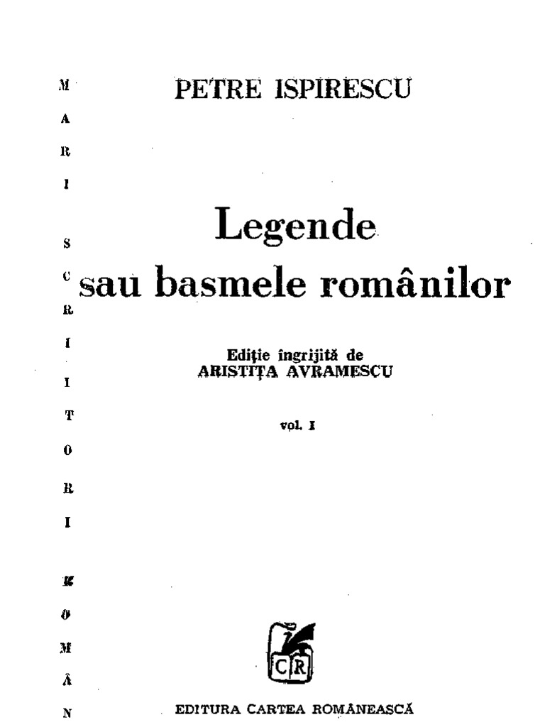 Legendele Si Basmele Romanilor | PDF