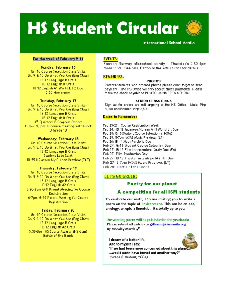 Student Circular Feb13 | PDF | Epidemiology | Medicine
