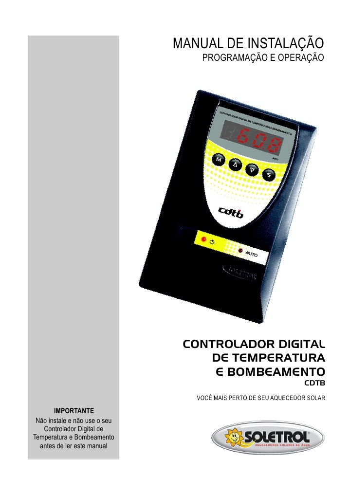 Manual CDTB - 2008 - Soletrol | PDF