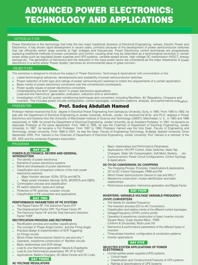 Advanced Power Electronics | PDF | Power Electronics | Power Inverter