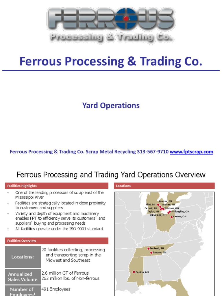 Ferrous Processing & Trading Overview | PDF | Scrap | Non Ferrous Metal