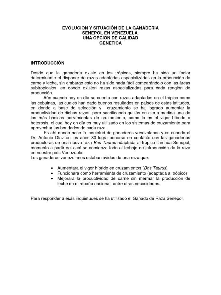 Situacion Ganadera en Venezuela | PDF | Vacas | Venezuela