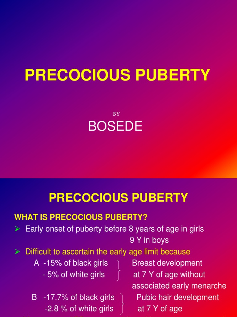 Precocious Puberty | Download Free PDF | Puberty | Luteinizing Hormone