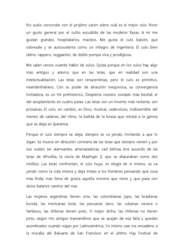 Oda Al Culo de Una Arquitecta | PDF