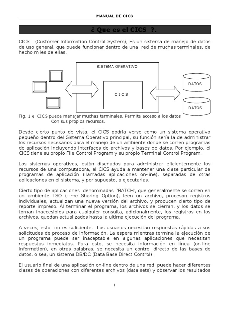 2 Manual Cics Pdf Programa De Computadora Programación