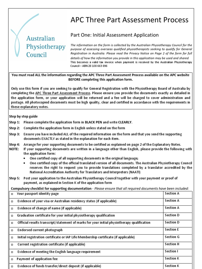 APC Three Part Assessment Process | PDF | Notary Public | Justice Of ...