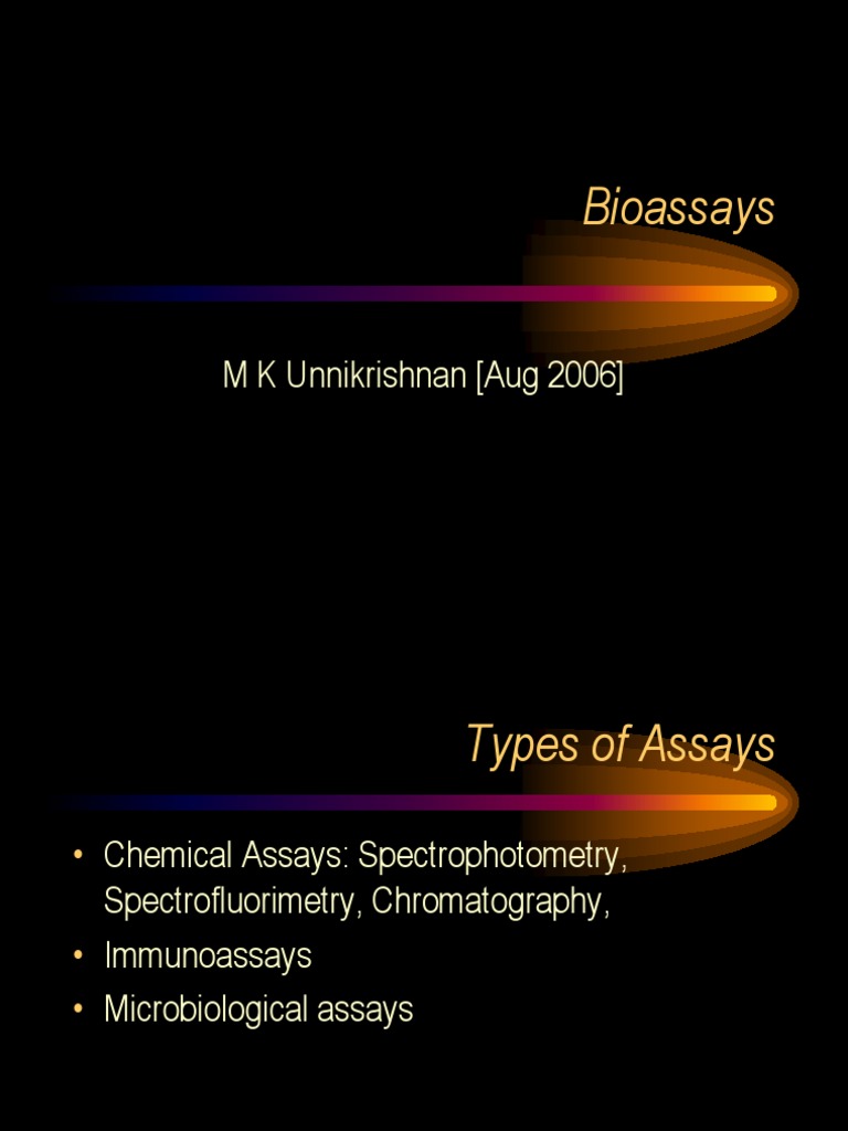 Bioassays | Bioassay | Pharmacology