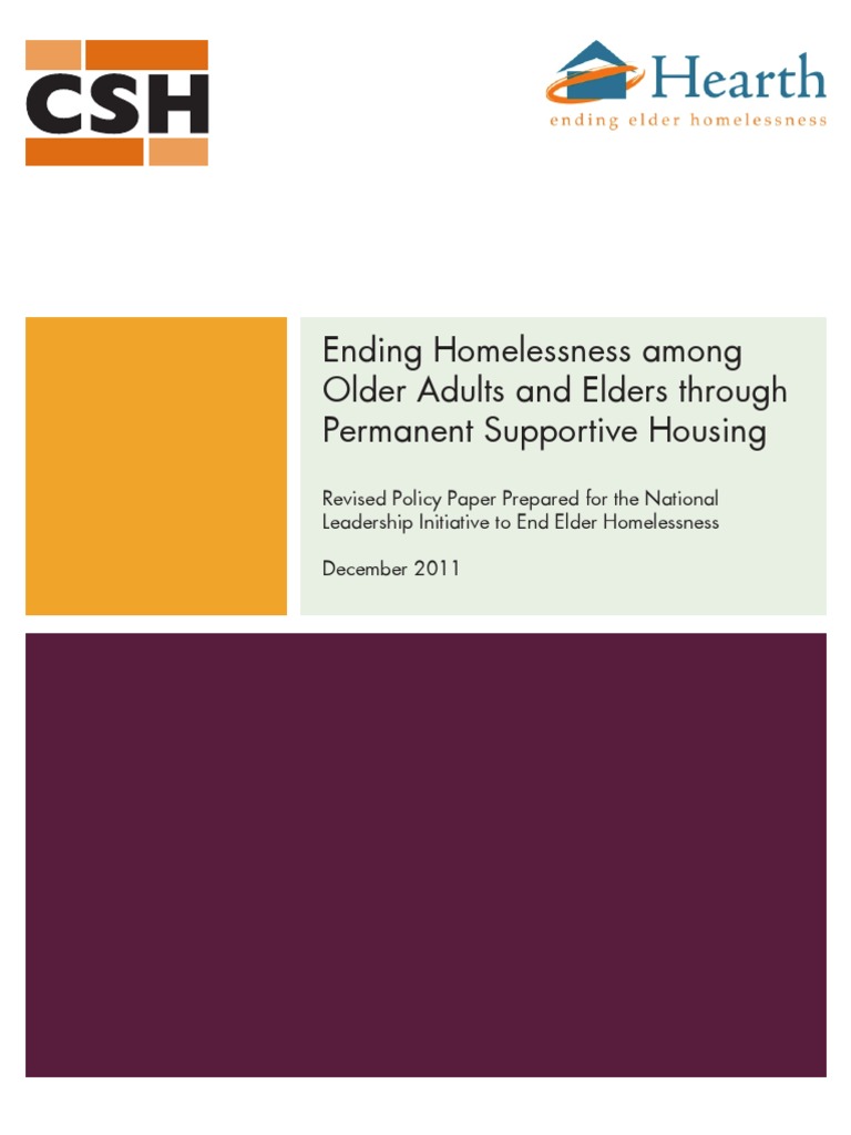 Ending Homelessness Among Older Adults and Elders Through Permanent ...
