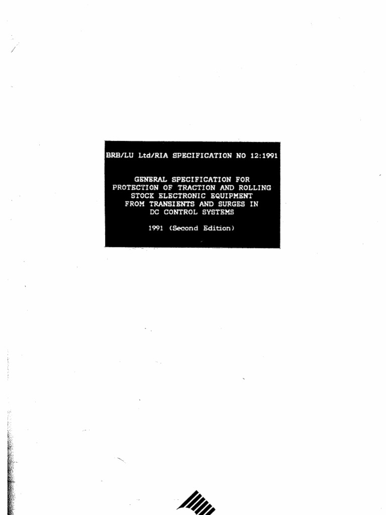 RIA Specification No. 12 | PDF | Voltage | Electrical Impedance